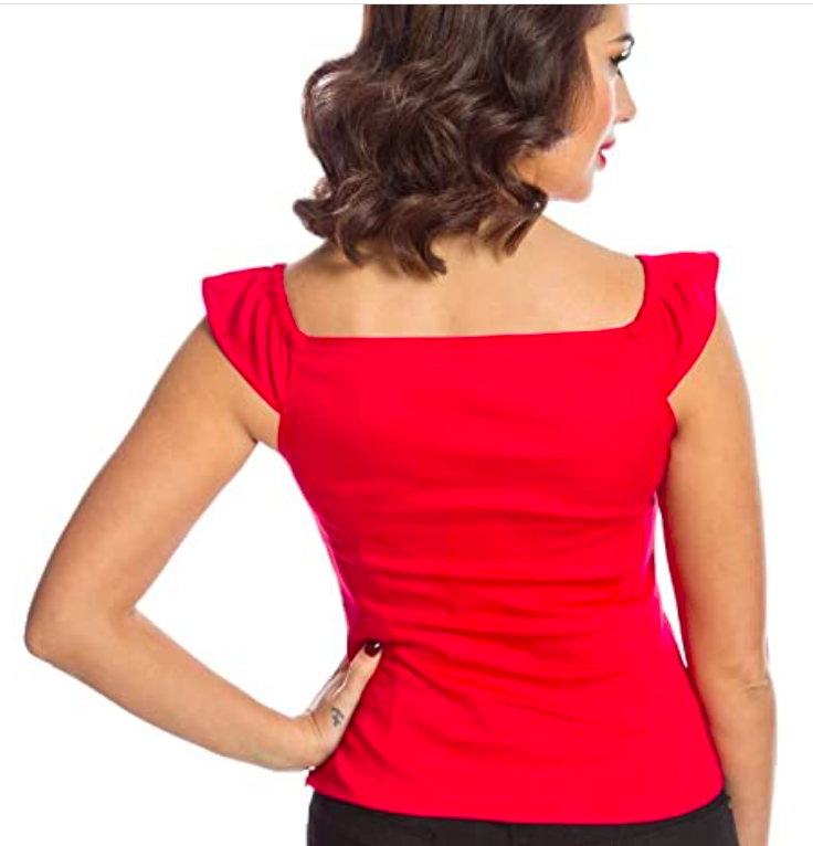 Lindy Bop Jada Red Tight Top – HerSecretCloset.co.uk